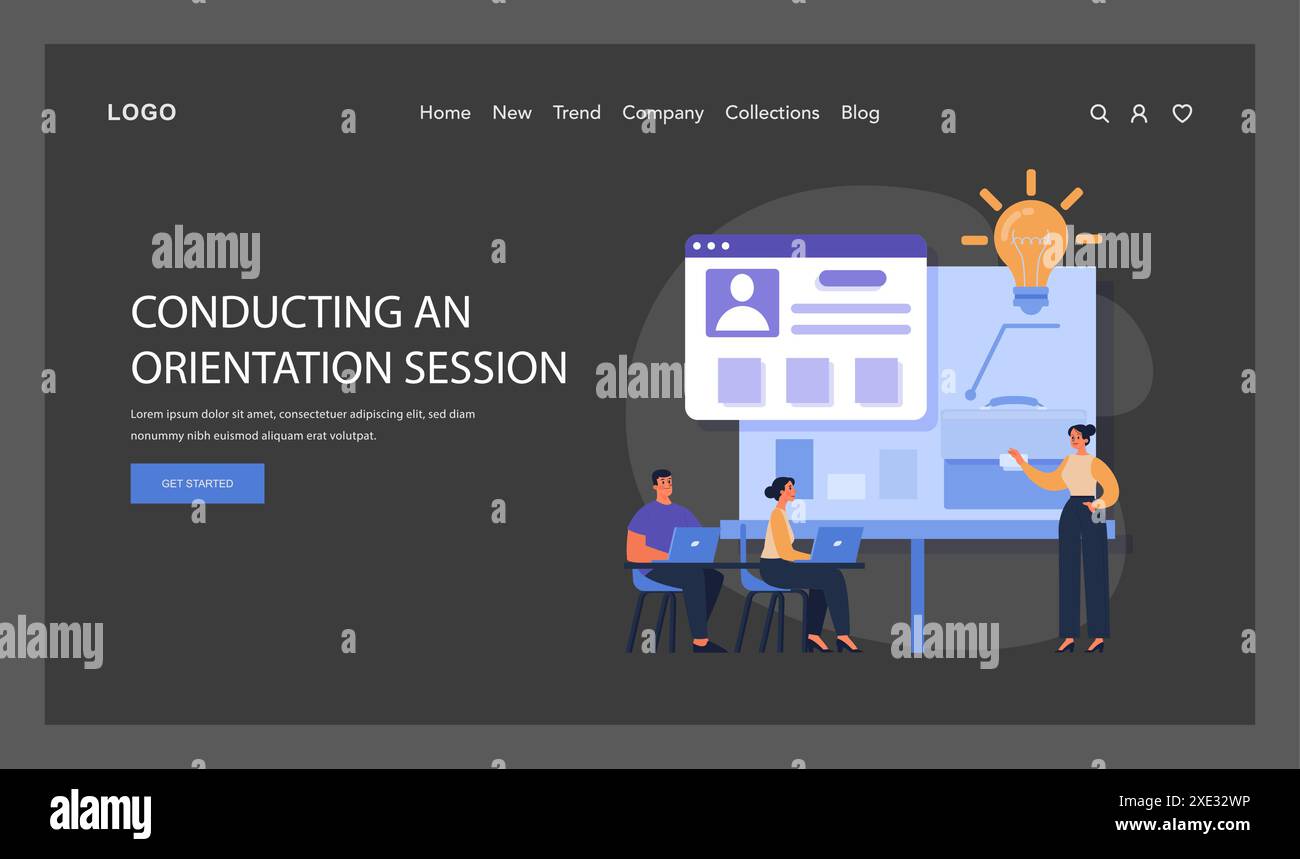 Employee session Stock Vector Images - Alamy