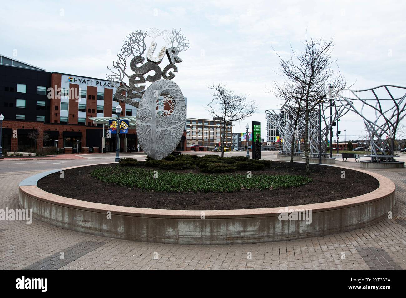 Resurgo garden at Rotary Park on Main Street in downtown Moncton, New ...