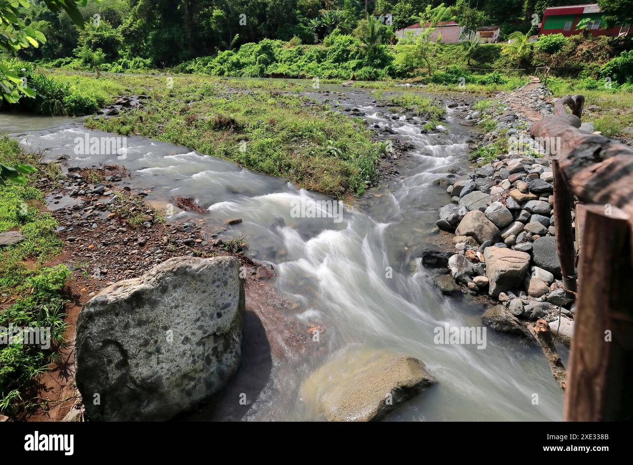 427 Rapids next to one of the rustic, hand-crafted timber bridges ...