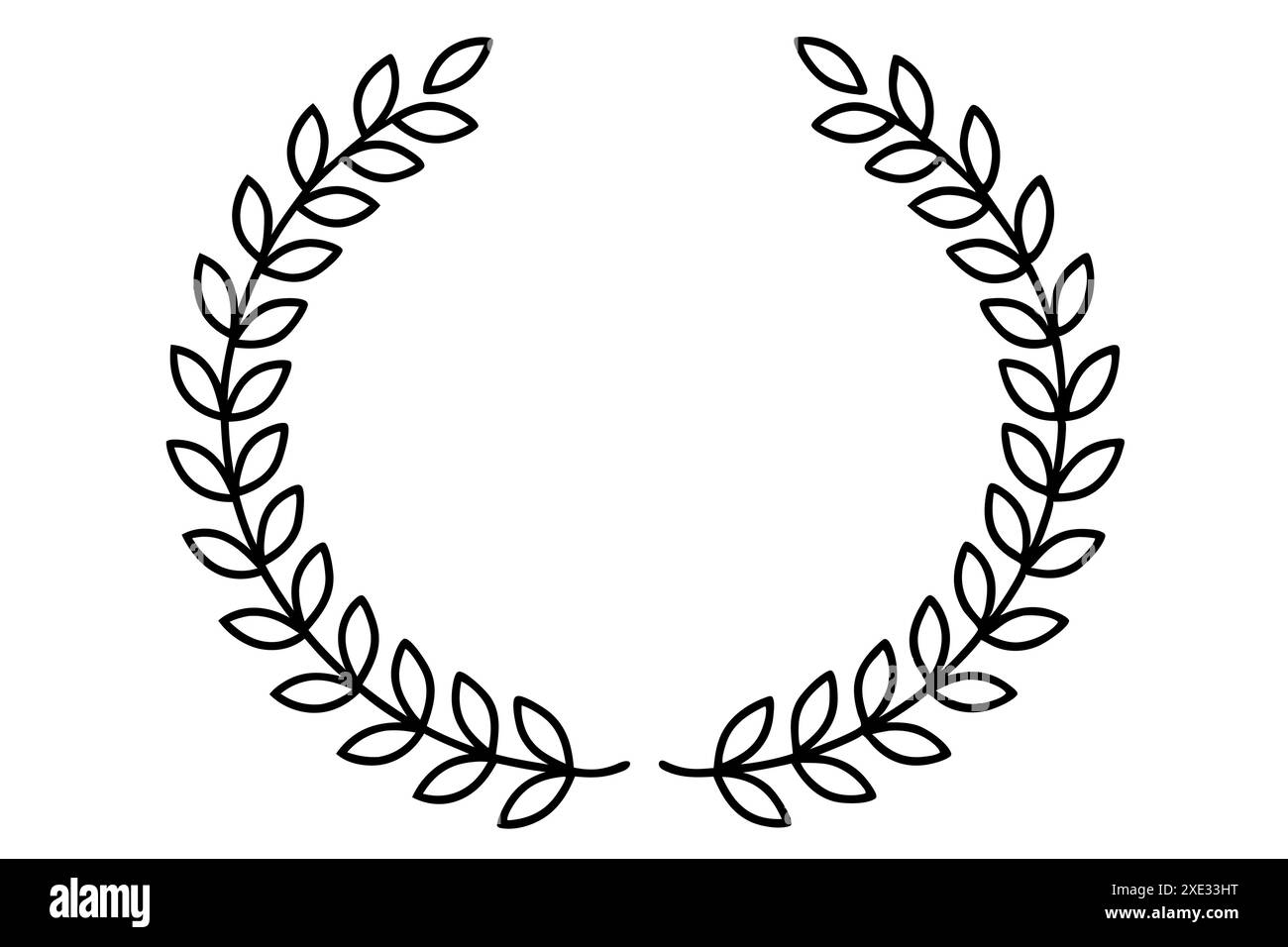 wreath monogram Line Art Elegant Collection Stock Vector Image & Art ...