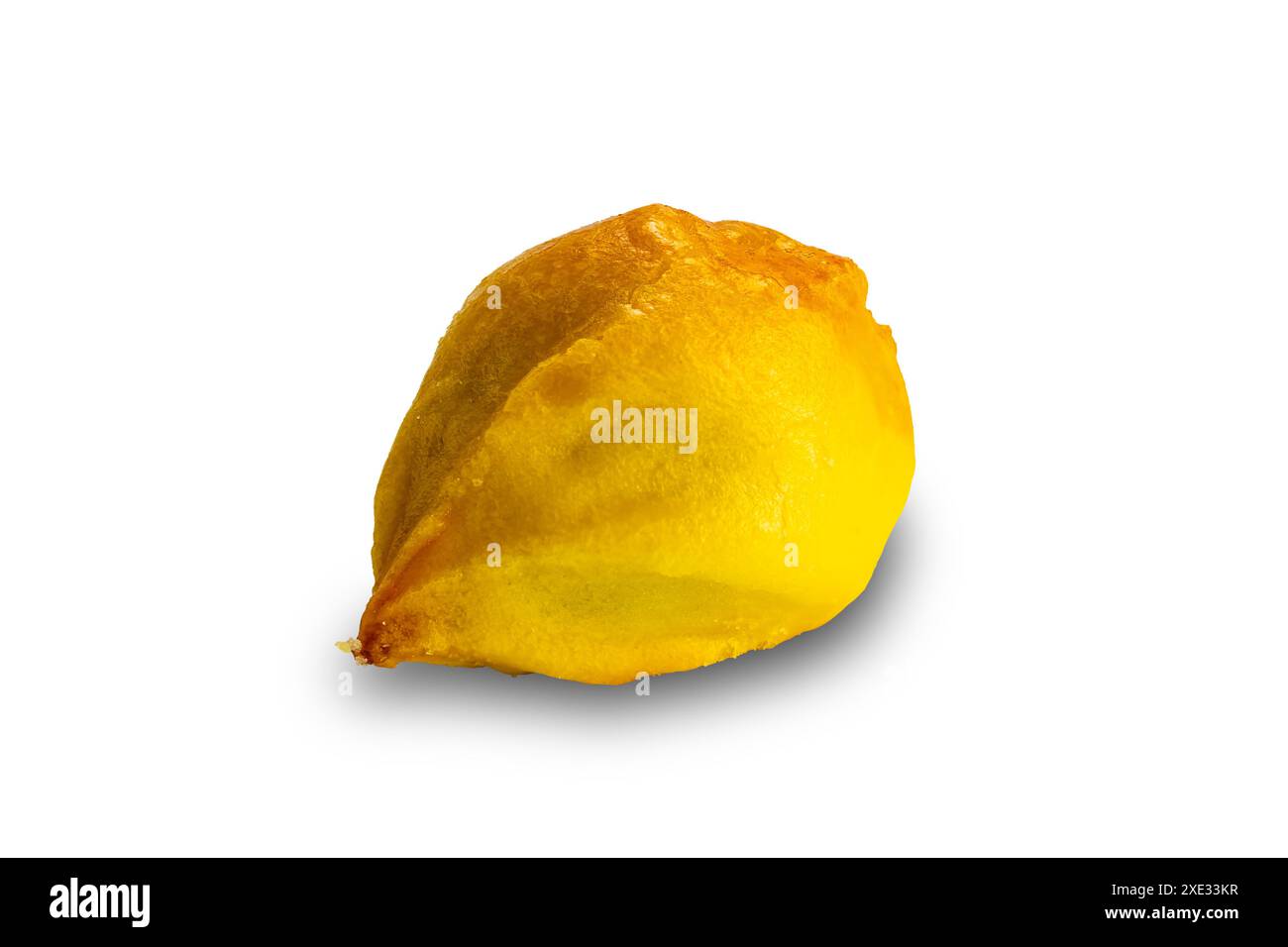 Single delicious homemade mini pineapple pie isolated on white ...