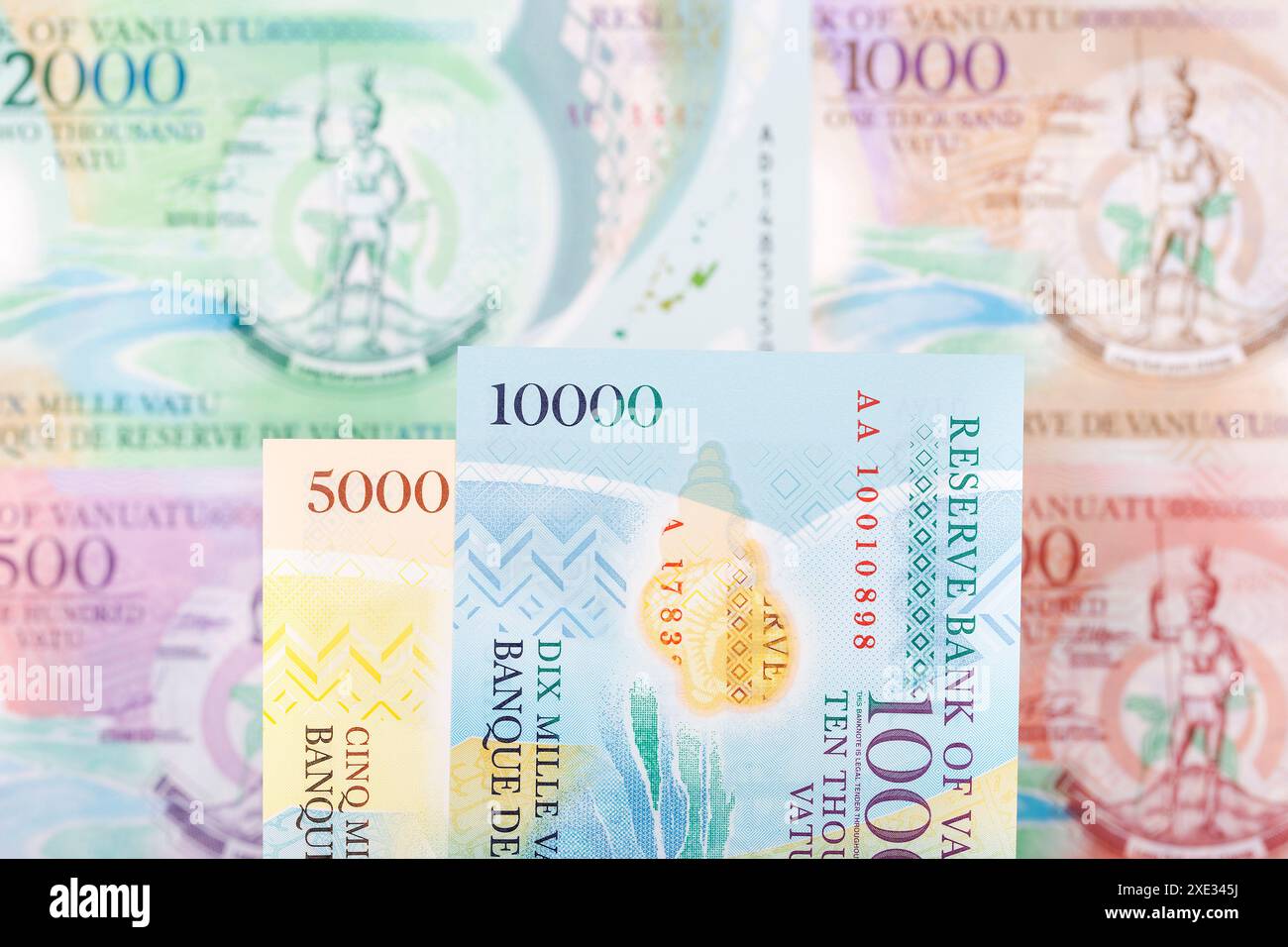 Vanuatu vatu a business background Stock Photo - Alamy