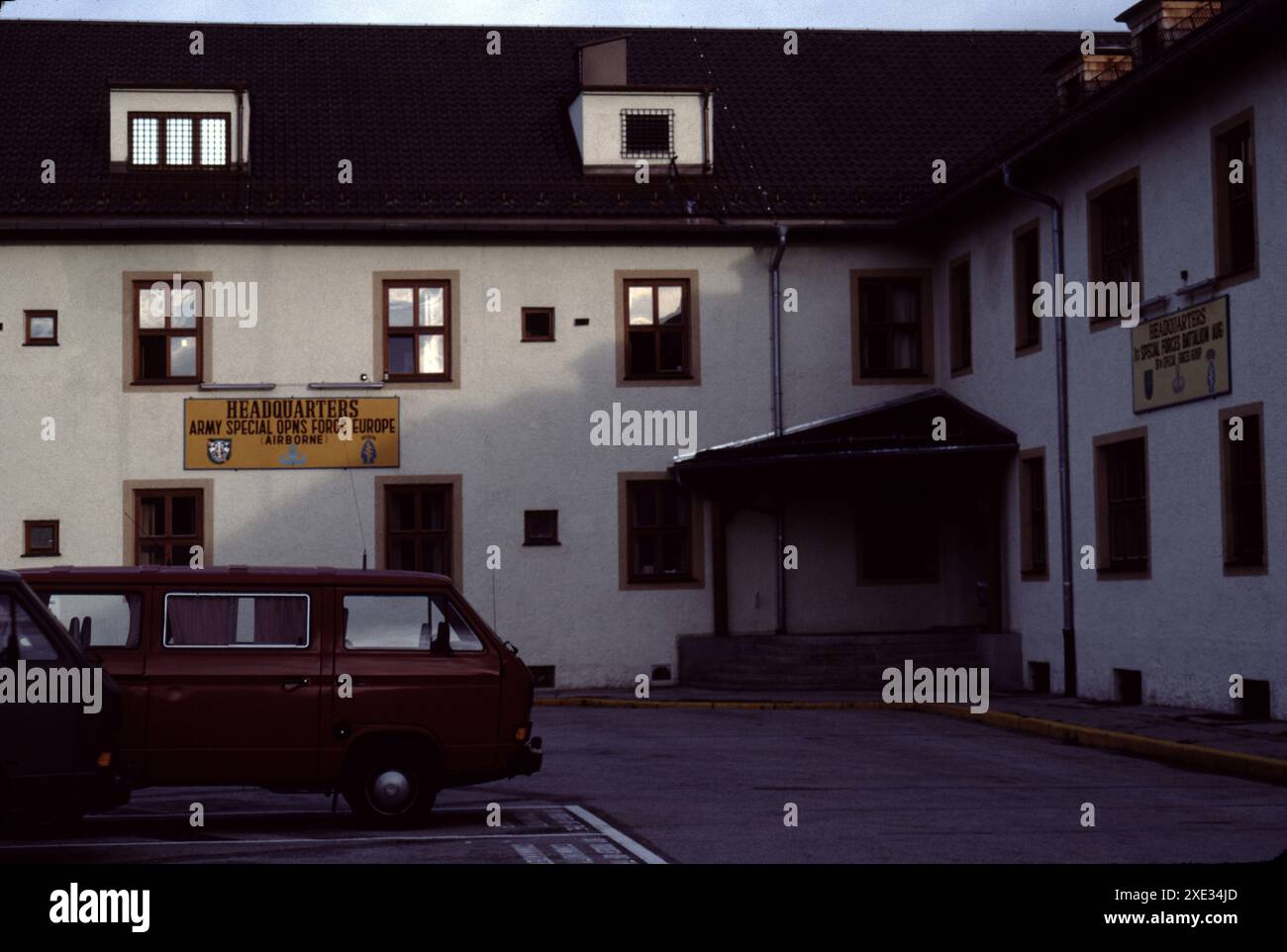 Bad Toelz, Germany. 6/1990. Flint Kaserne. The Schutzstaffel (SS). Bad ...