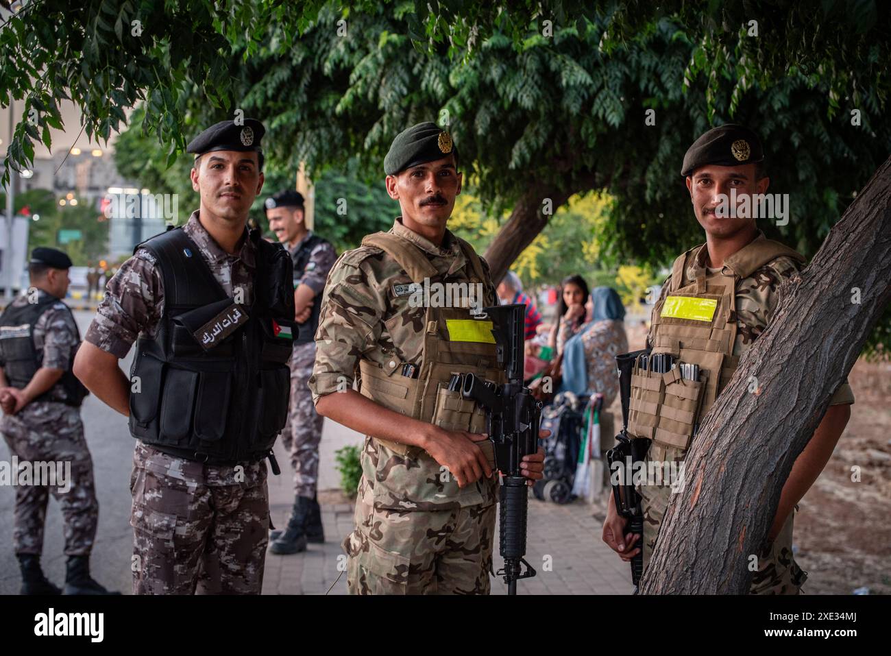 Amman, Jordan - June 9, 2024: Jordanian army celebration of King ...