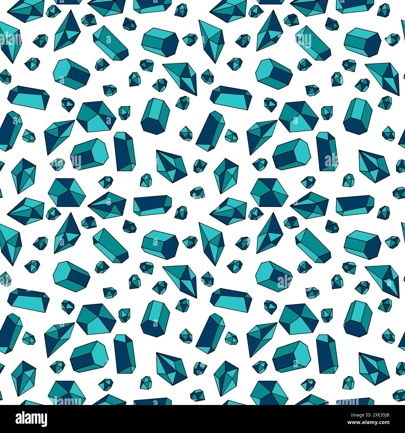 Summer cartoon geometric seamless crystals pattern for fabrics and ...