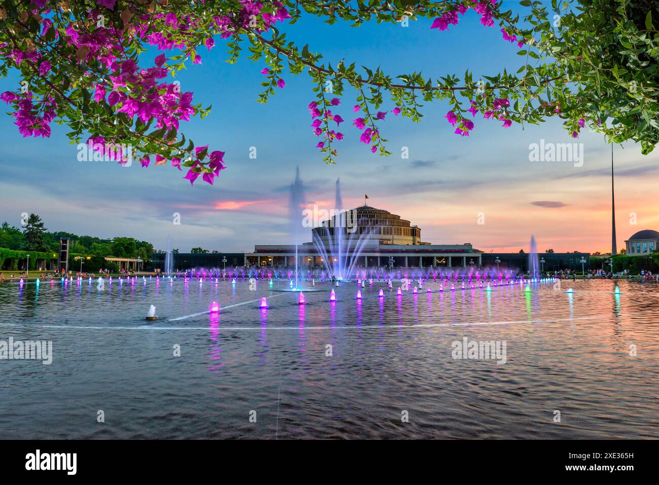 Centennial hall wroclaw fountain poland hi-res stock photography and images - Alamy