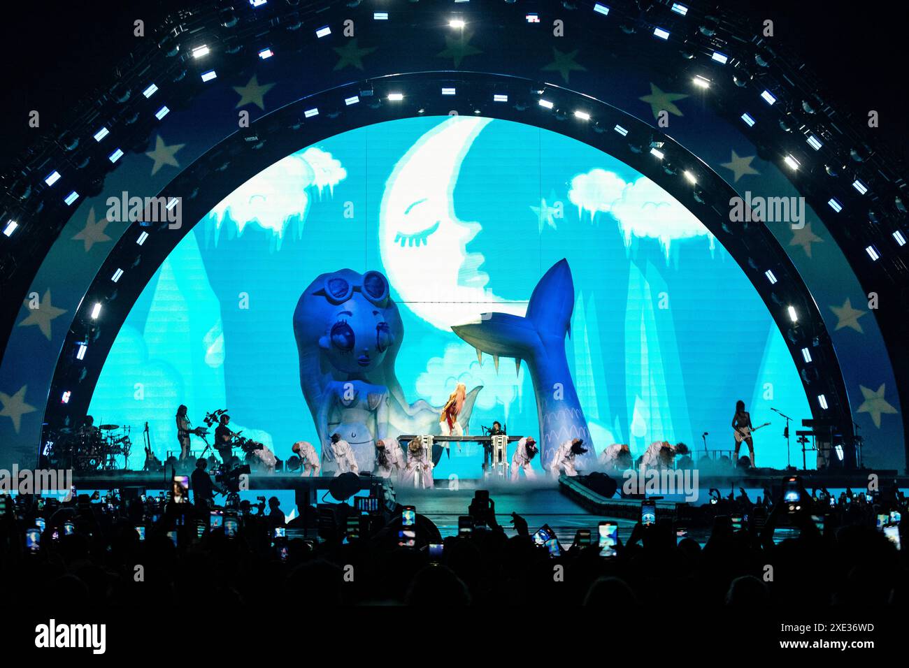 Milano, 25th June. Karol G performs live at Unipol Forum. Pics by ...