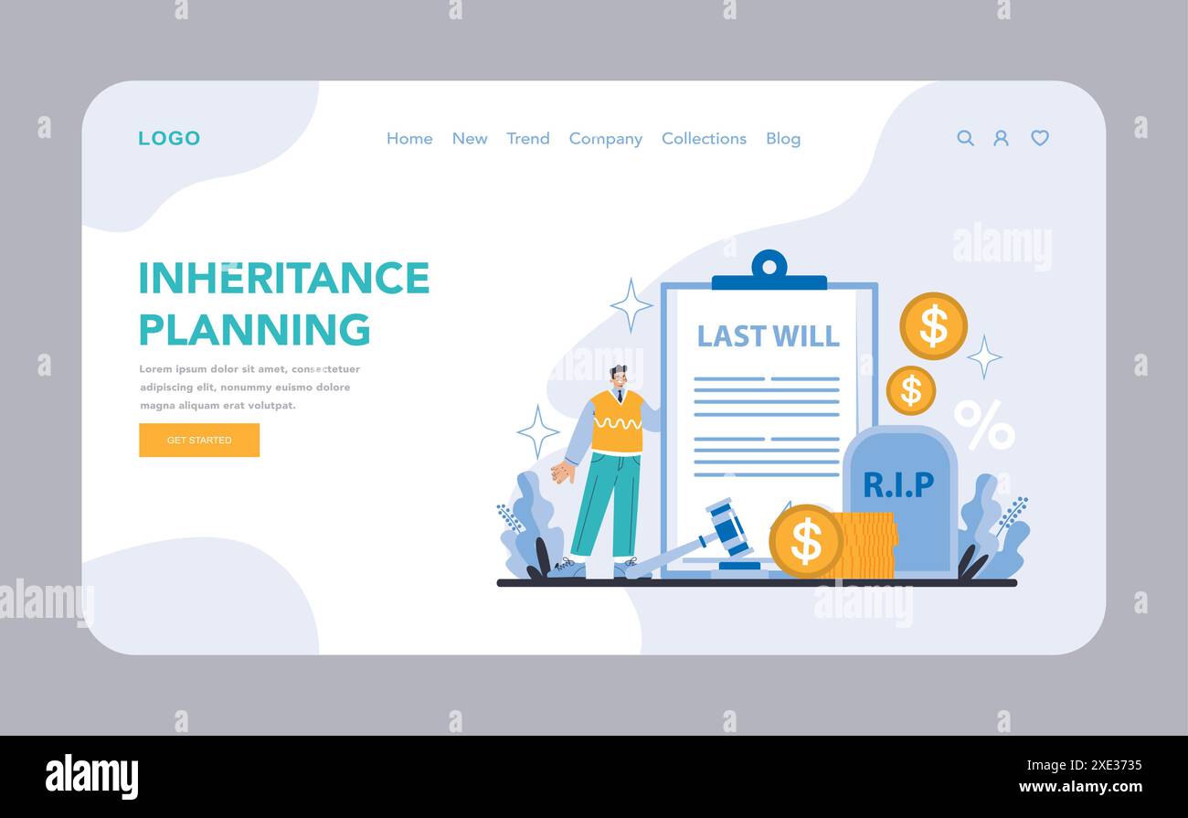 Inheritance Planning web or landing page . Ensuring legacy with ...