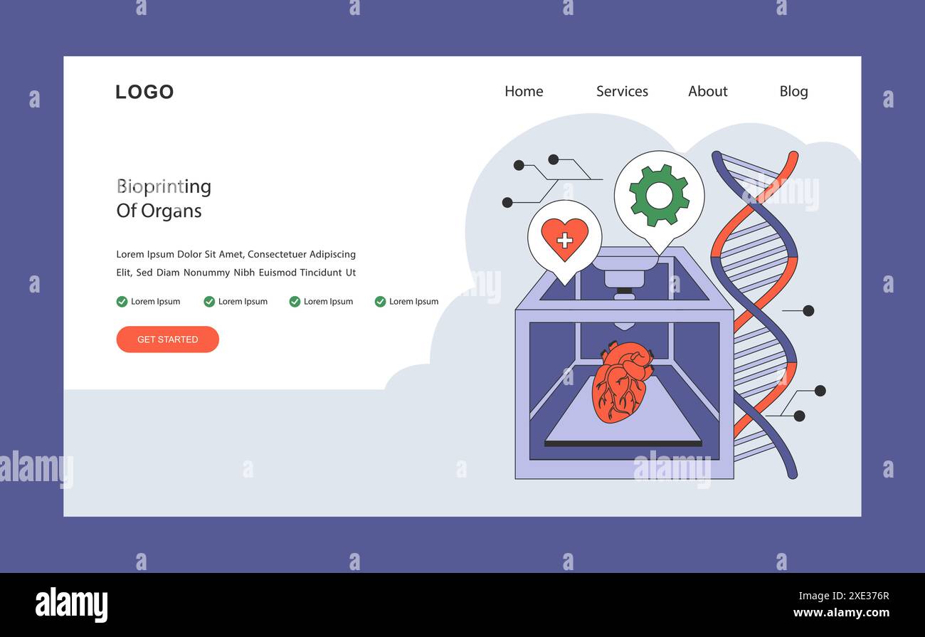 Biomedical Engineering concept. Bioprinting of organs revolutionizes ...