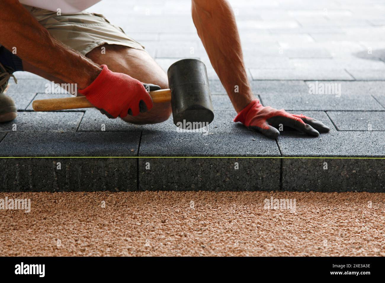 Installing blocks hi-res stock photography and images - Alamy