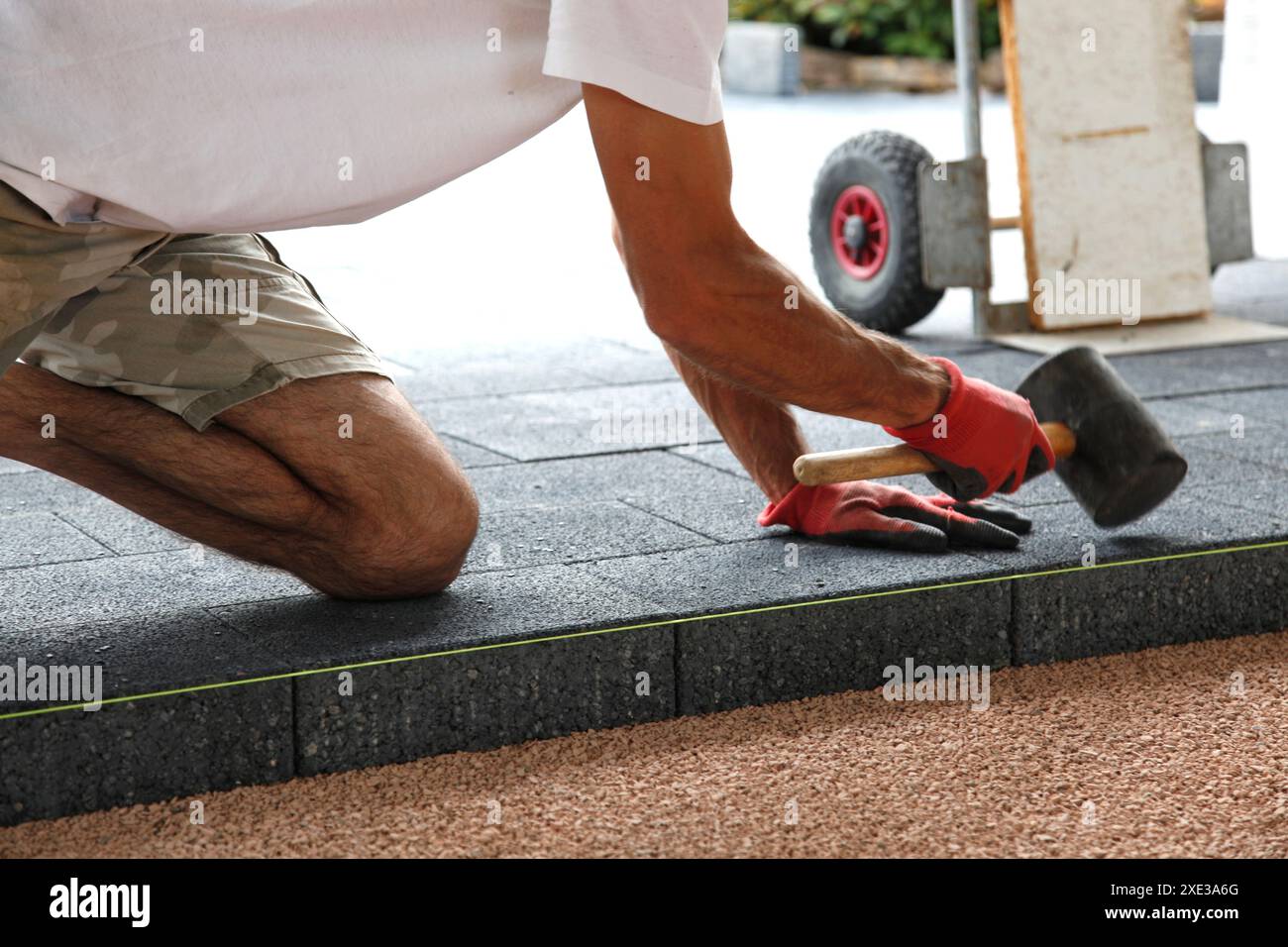 Installing blocks hi-res stock photography and images - Alamy