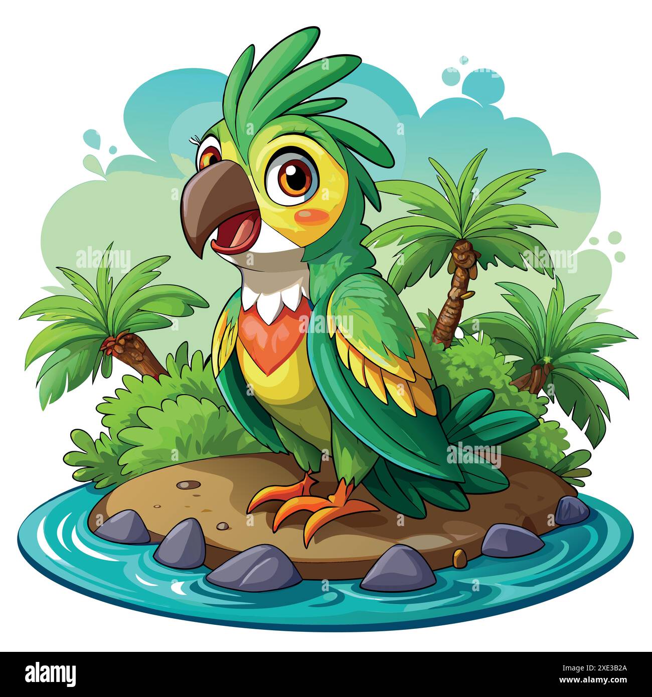 Carolina parakeet illustration hi-res stock photography and images - Alamy