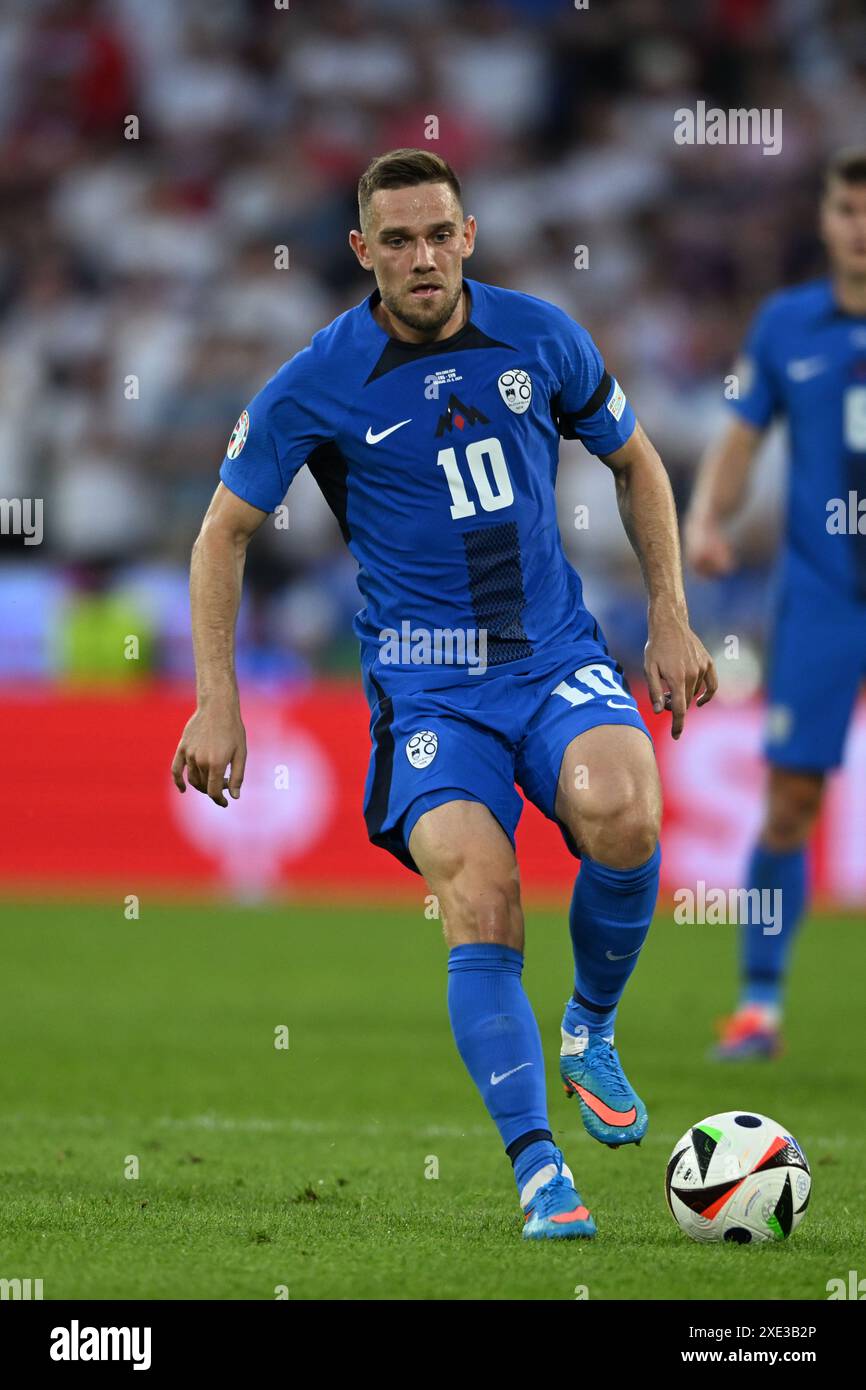Timi Max Elsnik (Slovenia) during the UEFA Euro Germany 2024 match ...