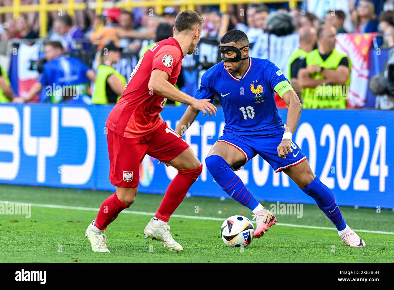 Kylian Mbappe (10) of France during a soccer game between the national ...