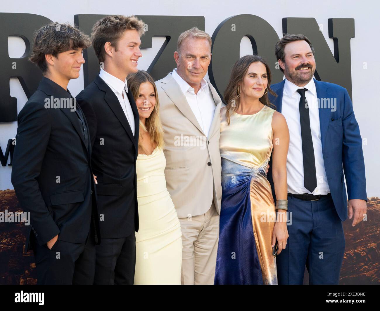 June 24, 2024, Westwood, California, USA: (L-R) HAYES LOGAN COSTNER ...