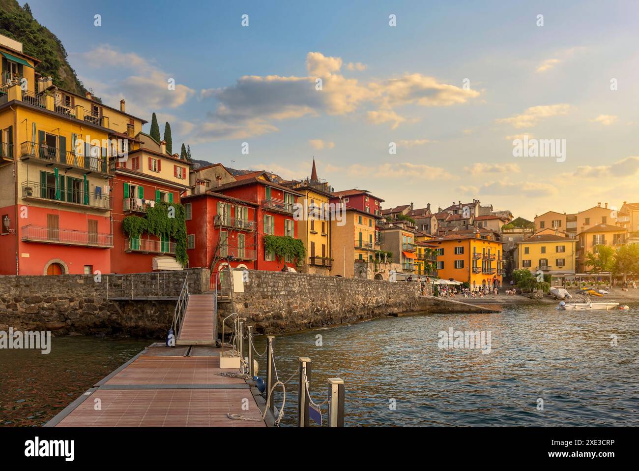 Varenna scenic sunset view in como lake hi-res stock photography and ...