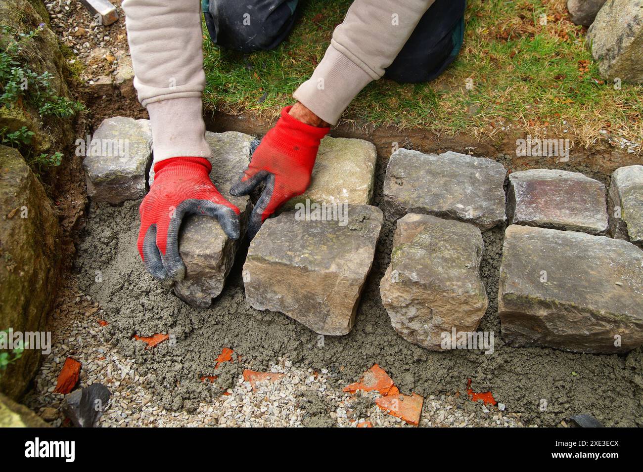 Installing blocks hi-res stock photography and images - Alamy
