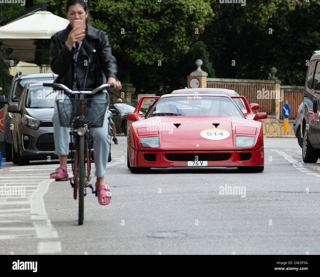 FERRARI F40 1992 edition, regularity race for historic cars that ...