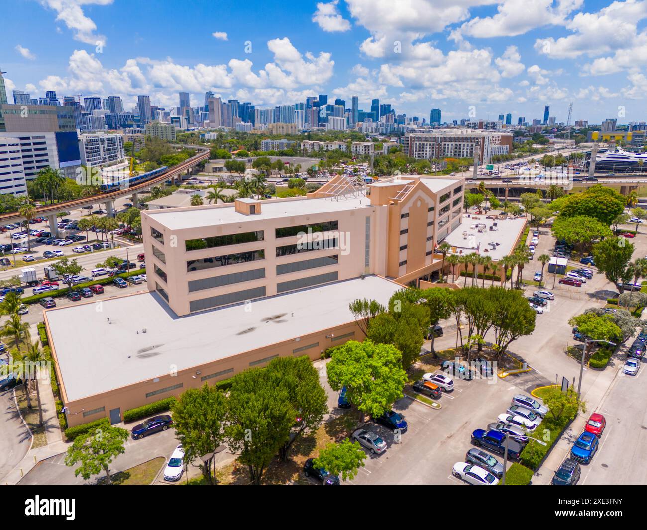 Miami Dade State Attorney Office building. Aerial drone photo 2024 ...