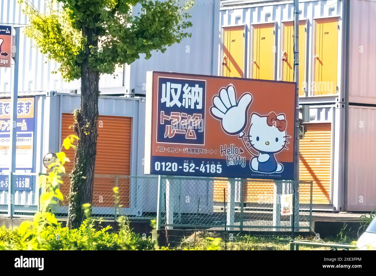 Tokyo, Japan. Dec 2, 2023. A Hello Kitty themed storage unit company ...