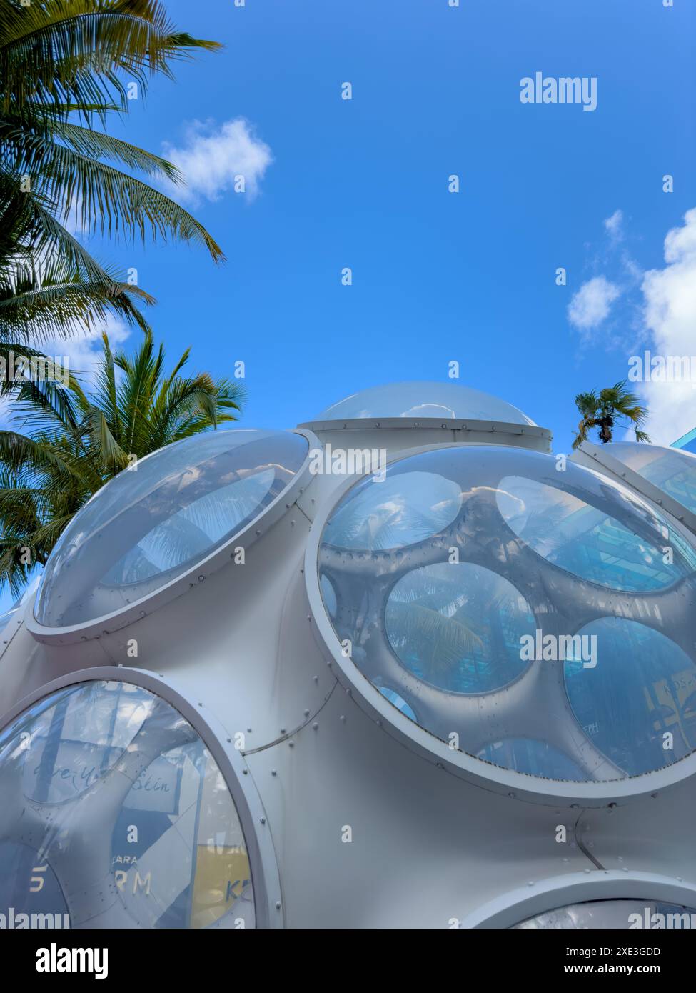 Miami, FL, USA - June 19, 2024: Buckminster Fullers Flys Eye Dome Miami ...