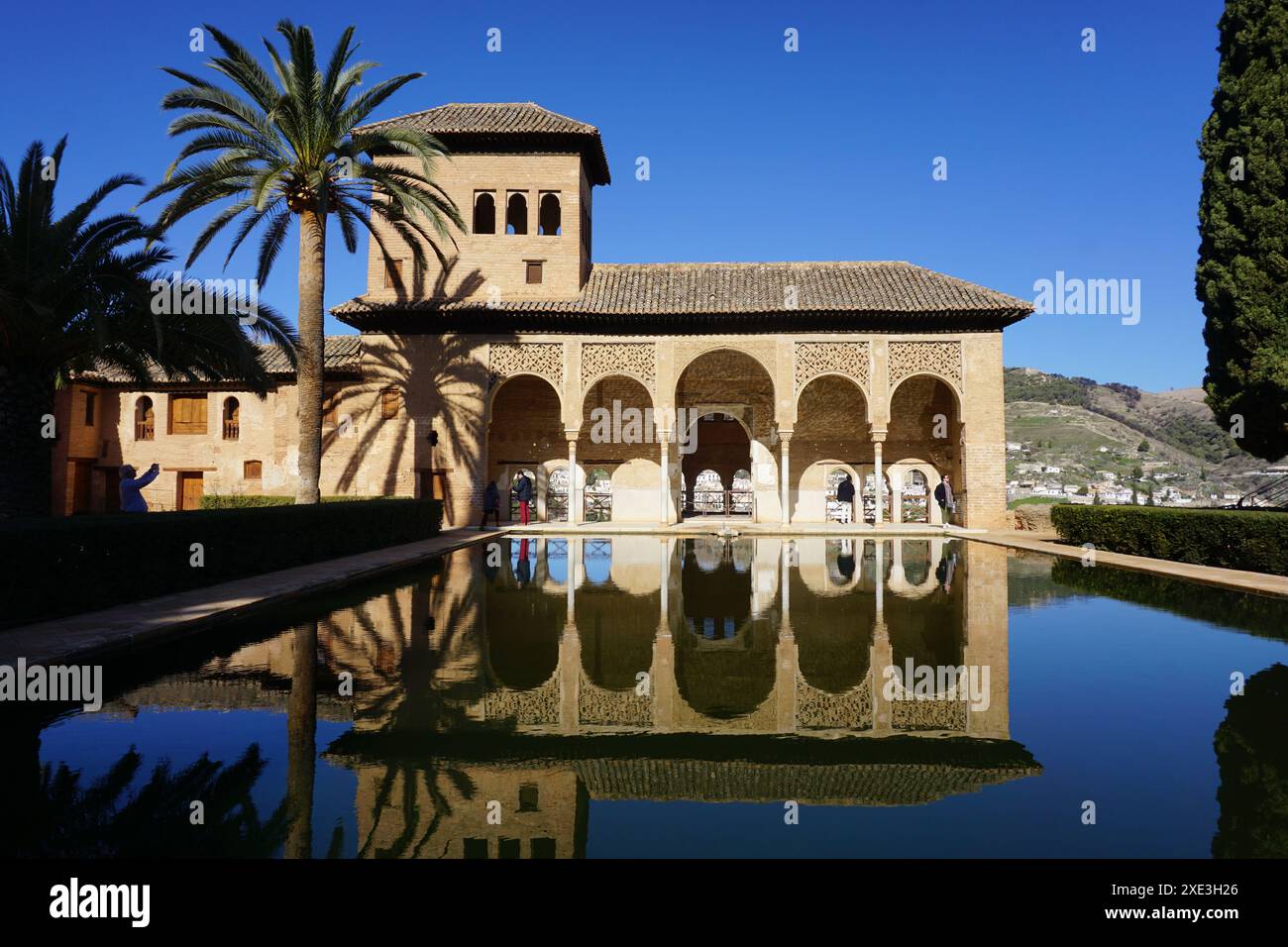 Southern Spanish Castle Courtyard Stock Photo - Alamy