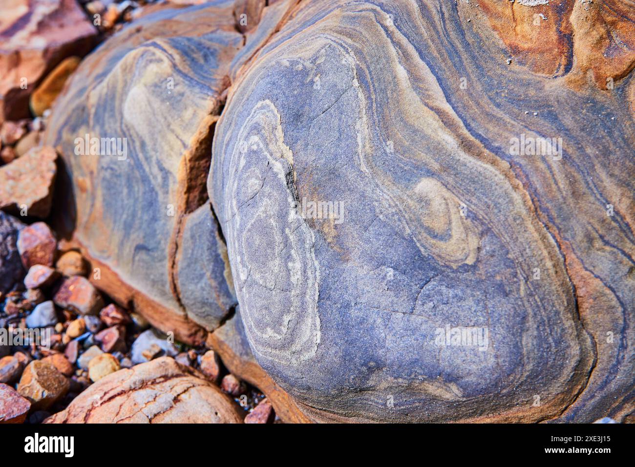 Sedimentary Rock Patterns at Indian Beach Close-Up Stock Photo - Alamy