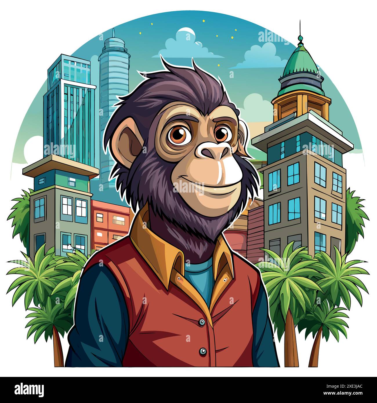 Scary chimpanzee hi-res stock photography and images - Alamy
