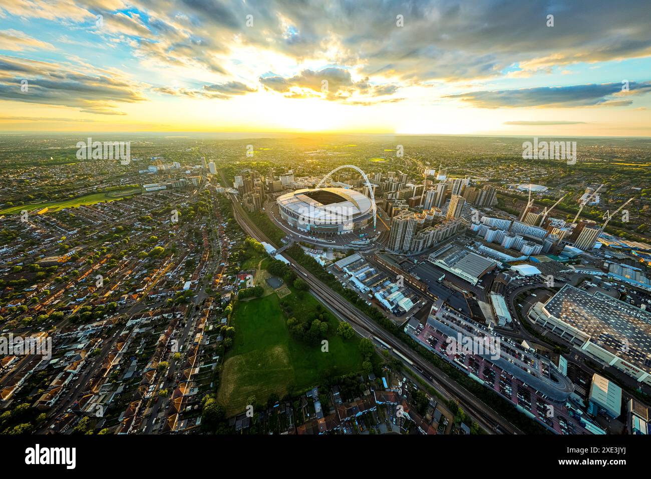 Aerial view wembley stadium wembley arena hi-res stock photography and ...