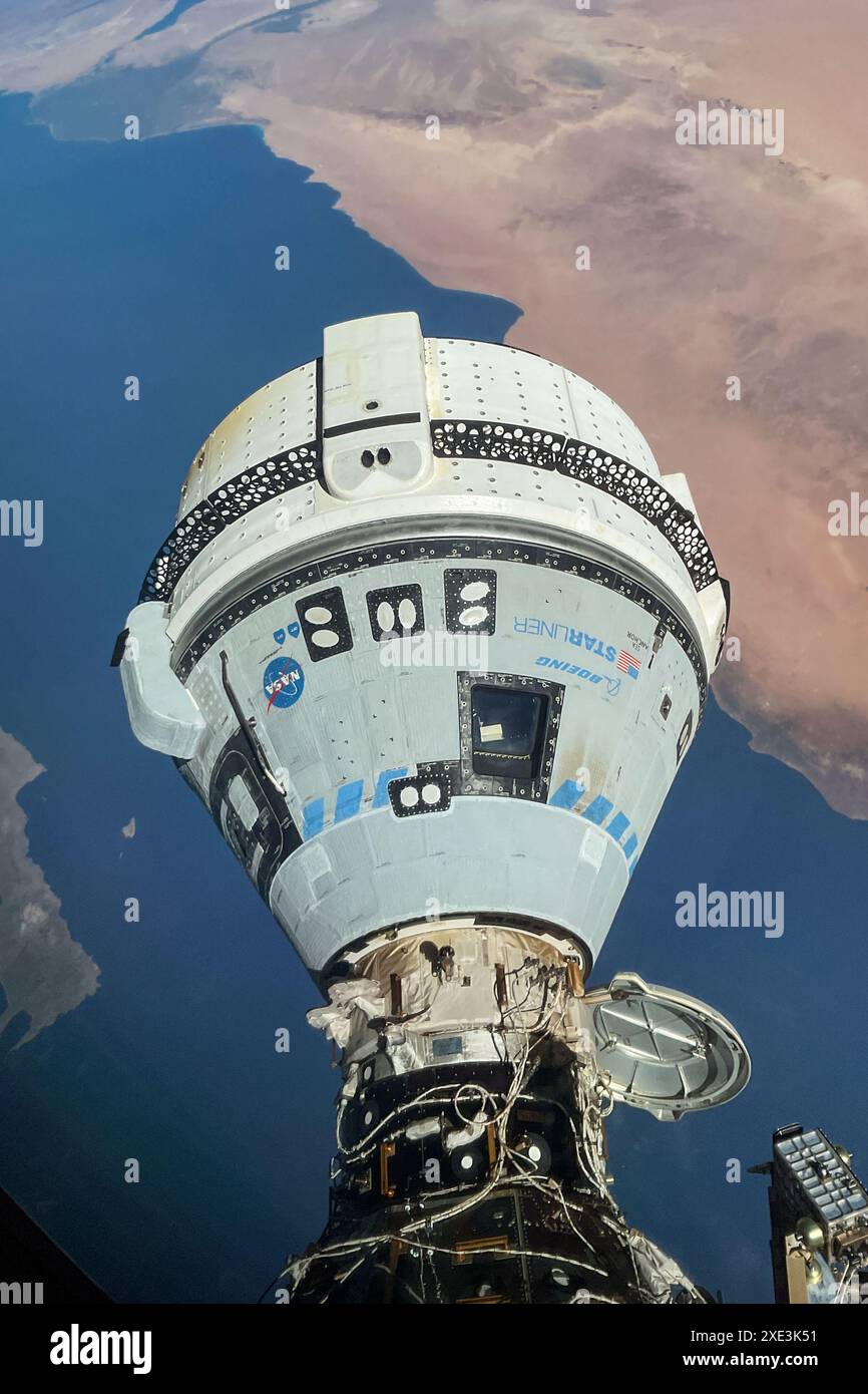 In this file photo, the Starliner spacecraft on NASA's Boeing Crew ...