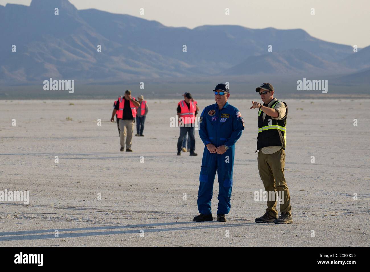 In this file photo, NASA astronaut Butch Wilmore, and Boeing Starliner ...
