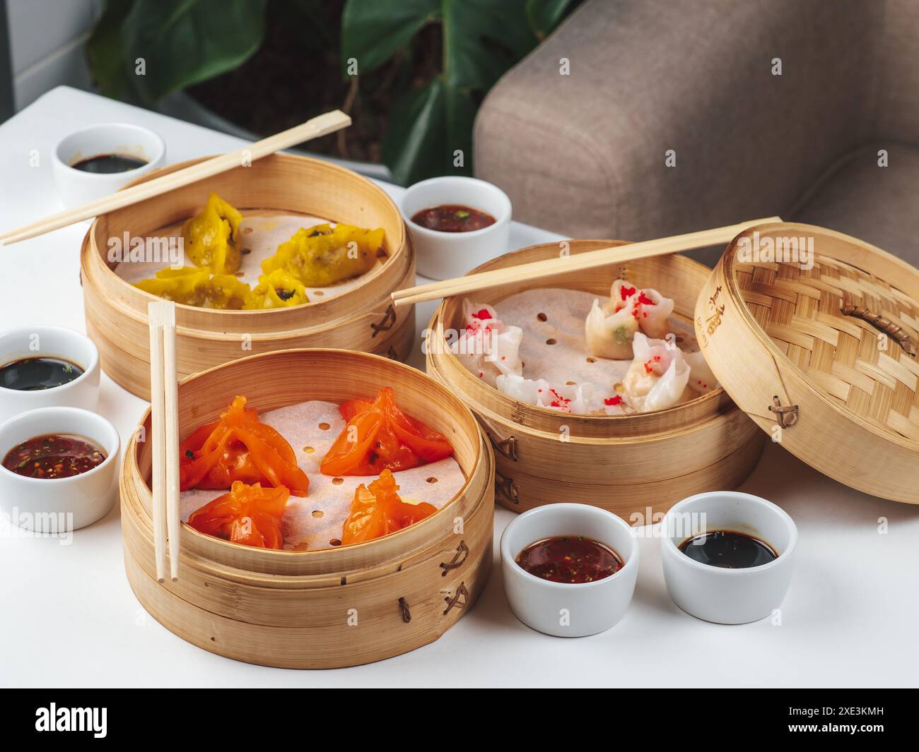 Dim Sum dishes set Stock Photo - Alamy