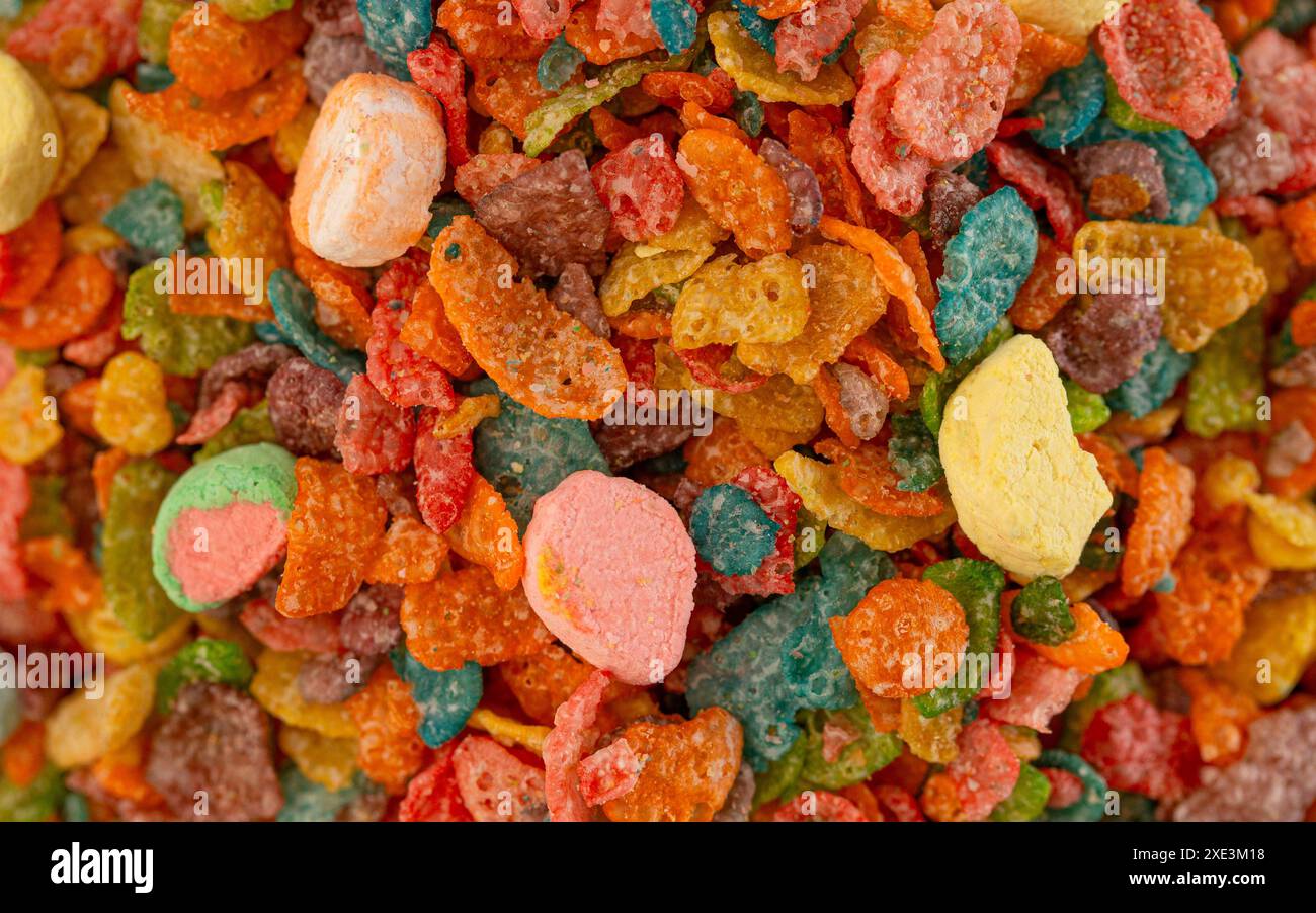 Close Up View of Rainbow Colored Fruity Flavored Marshmallow Kids ...