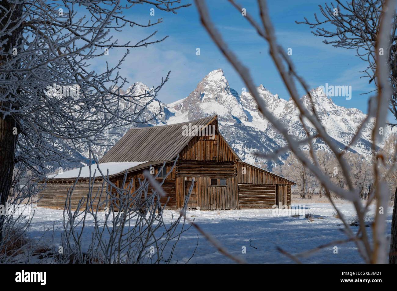 The T.A. Moulton Barn, located in Grand Teton National Park, Wyoming ...