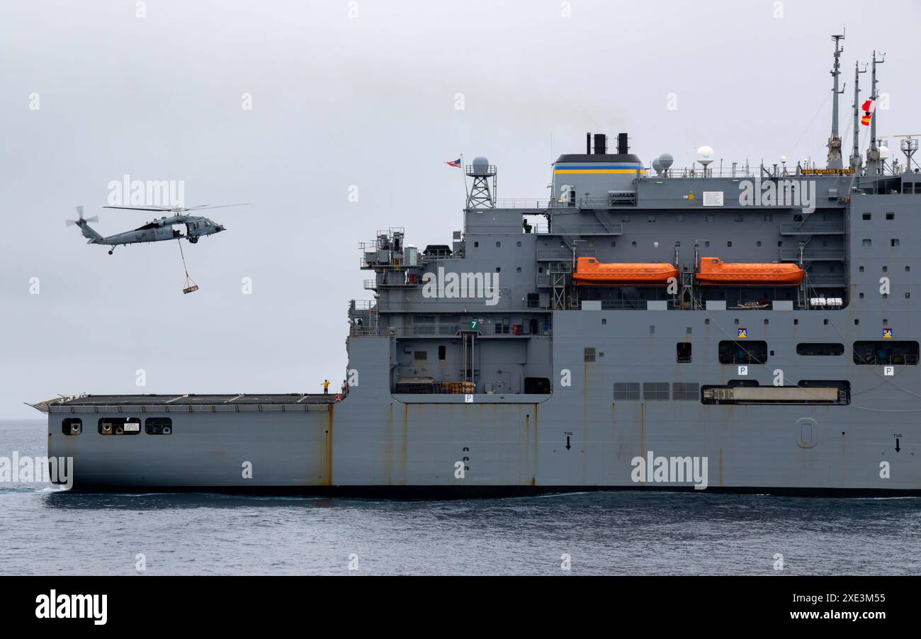 240605-N-TD381-1009 PACIFIC OCEAN (June 5, 2024) An MH-60S Sea Hawk ...