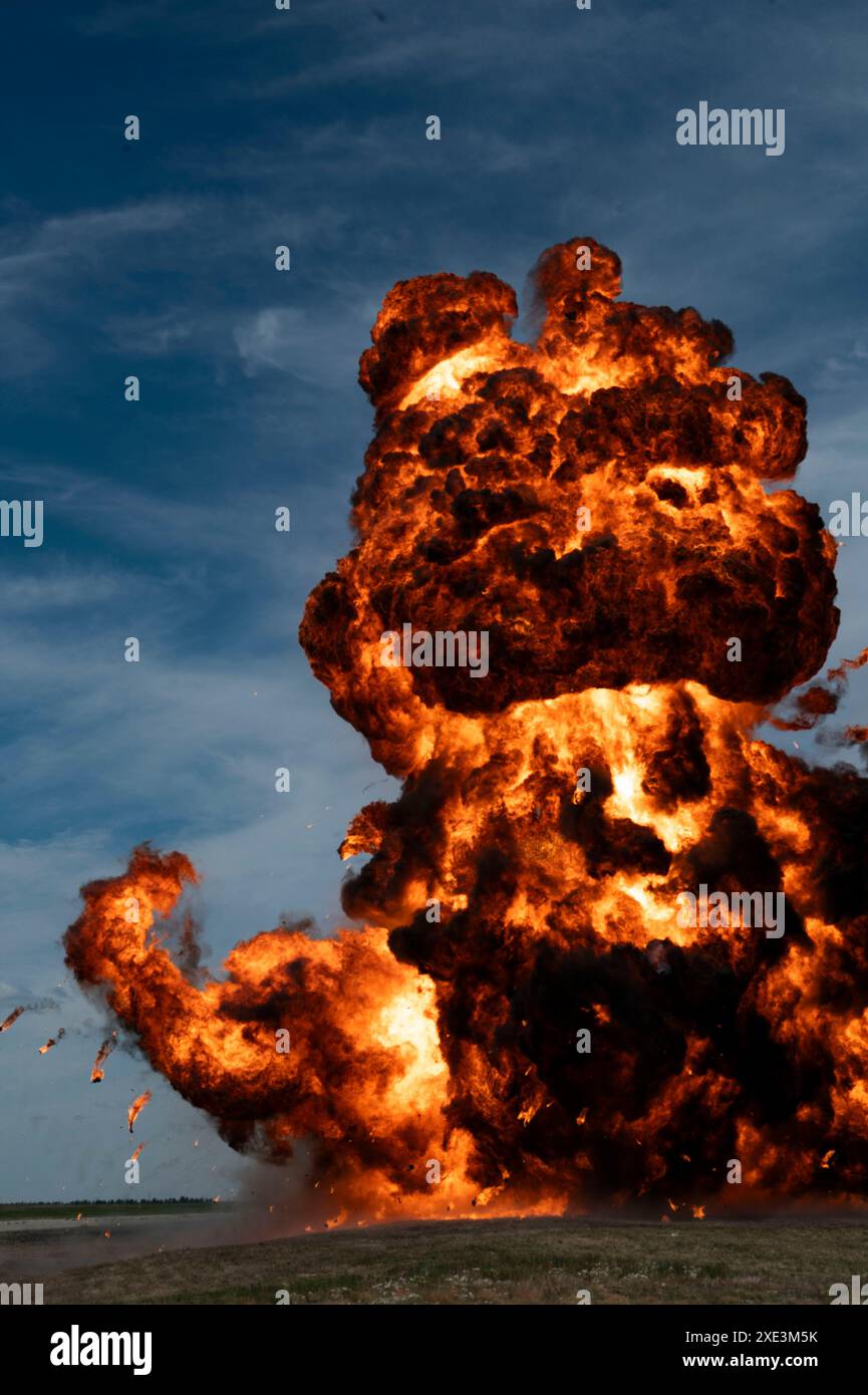 A Firewalkers Pyrotechnics demonstration is on display during the ...