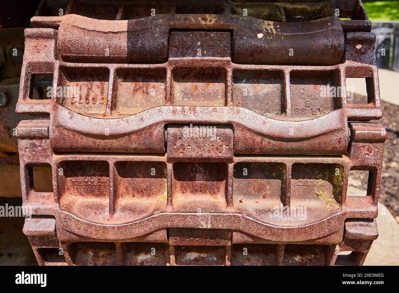 Rusty Tank Tread Close-Up with Natural Light Stock Photo - Alamy
