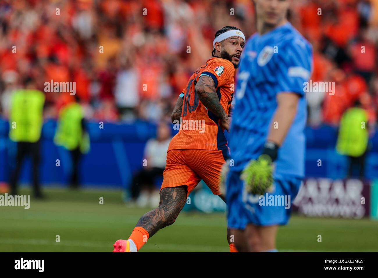 Memphis Depay of Netherlands during UEFA Euro 2024 - Holland vs Austria ...