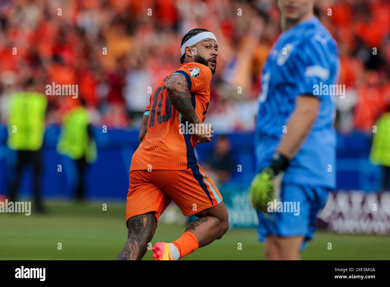 Memphis Depay of Netherlands during UEFA Euro 2024 - Holland vs Austria ...