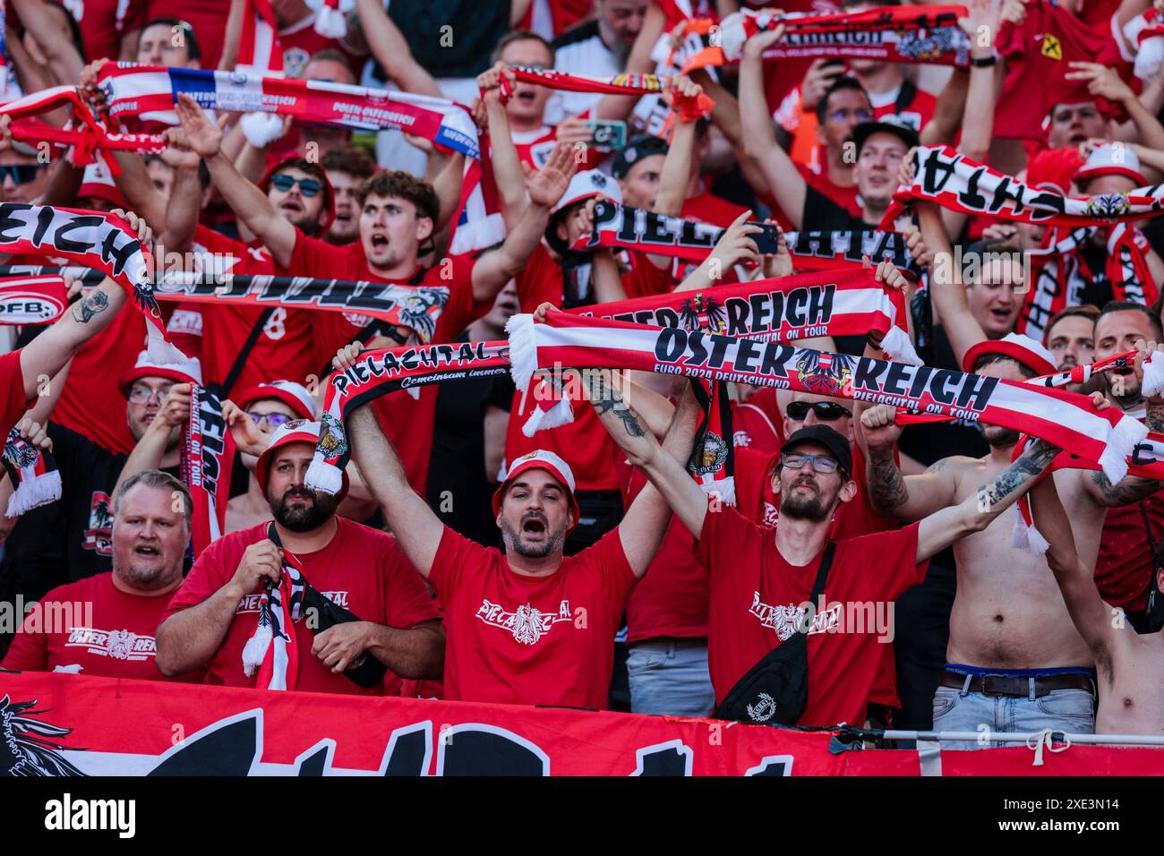 Austria fans during UEFA Euro 2024 - Holland vs Austria, UEFA European ...