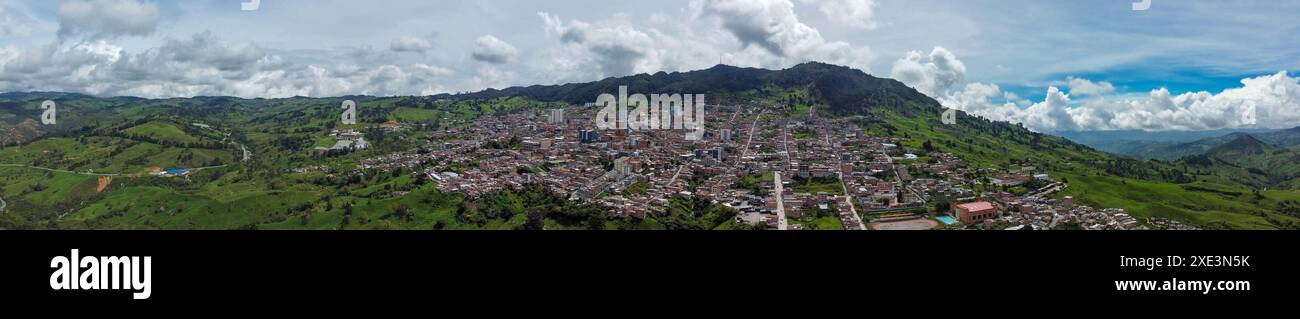 Yarumal, Antioquia. Colombia - June 22, 2024. Yarumal was founded on ...