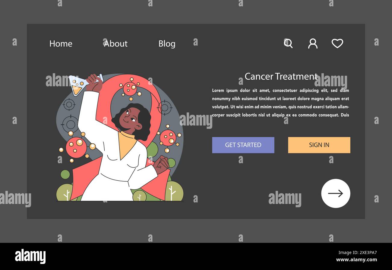 Cancer Treatment concept. Determined medical professional with a focus ...
