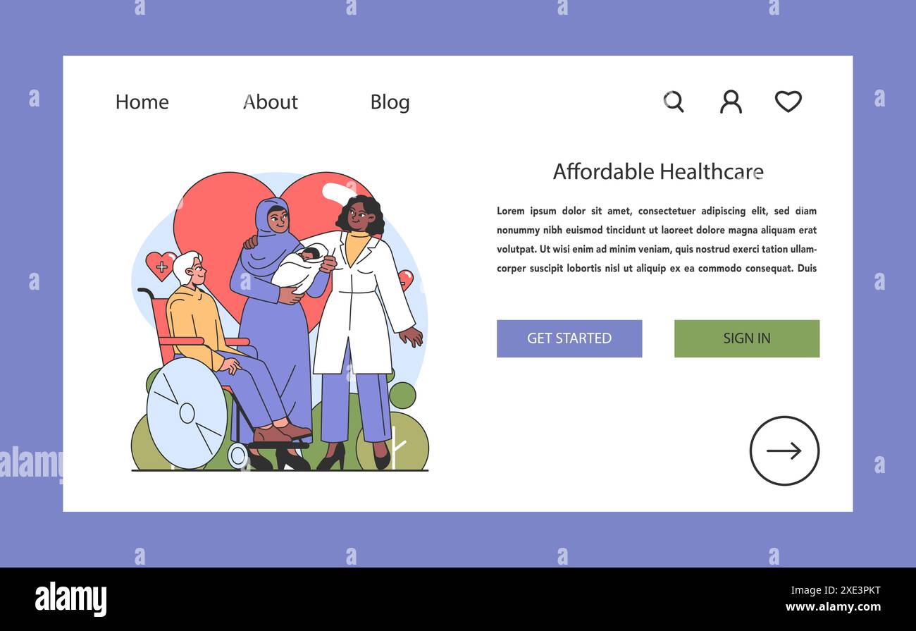 Affordable Healthcare concept. Multicultural care team providing ...