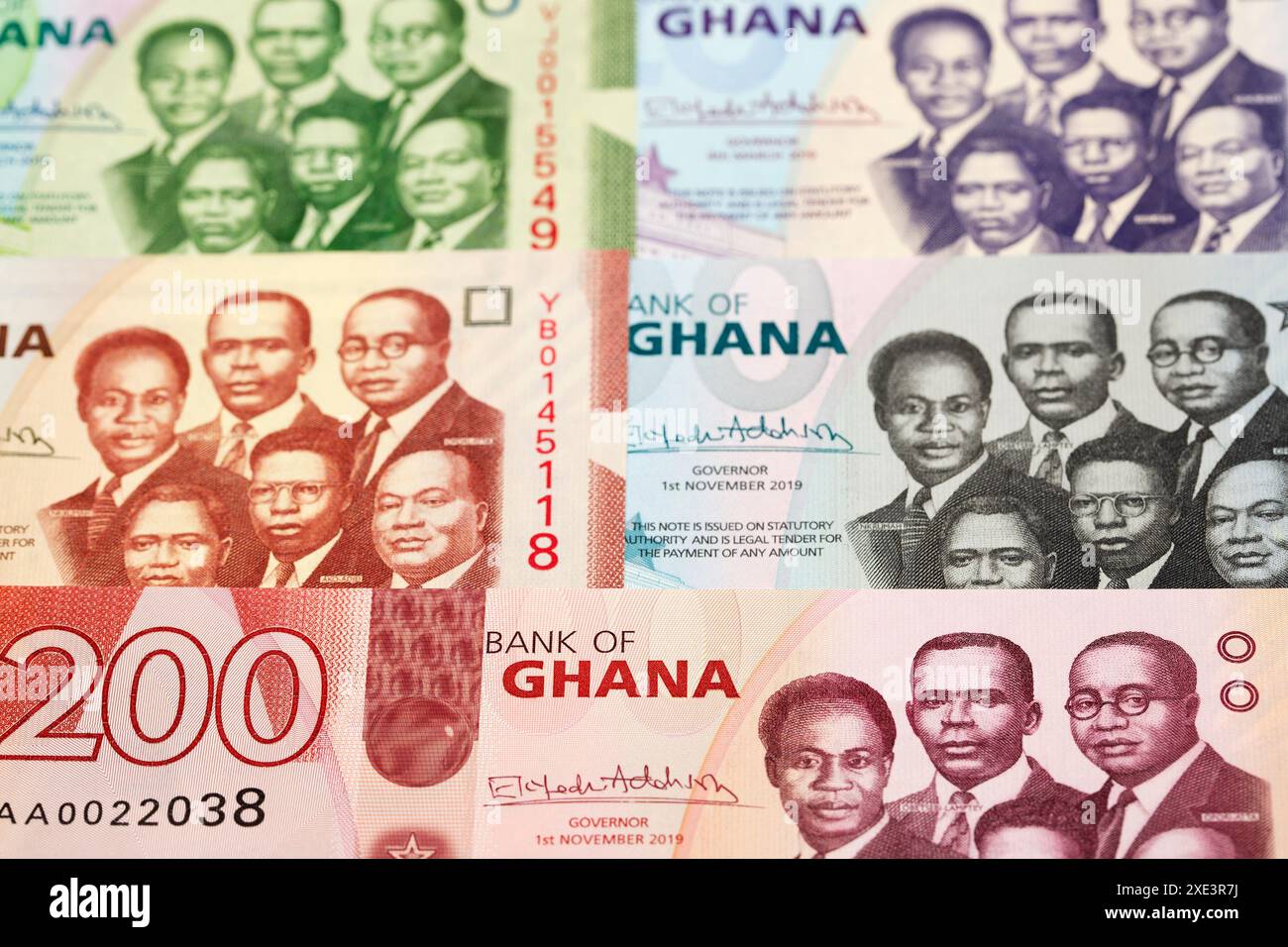 Ghanaian money a business background Stock Photo - Alamy