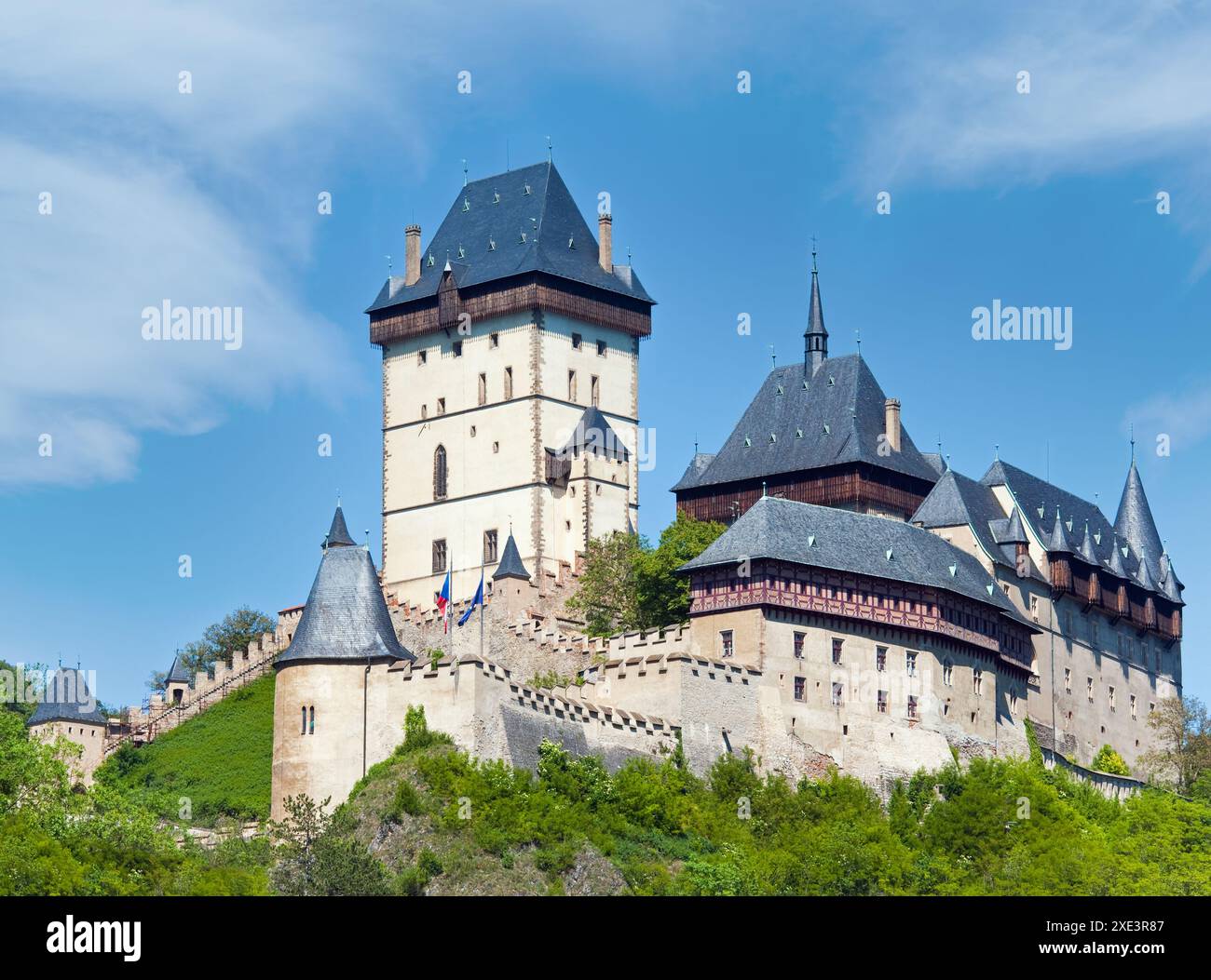 Karlstejn castle in czech hi-res stock photography and images - Alamy