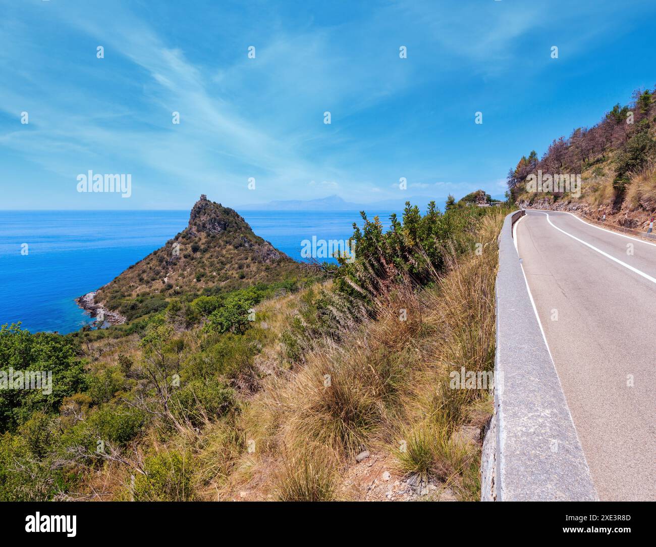 Torre Caina and Tyrrhenian sea view, Maratea, italy Stock Photo - Alamy