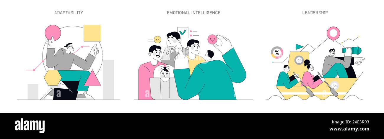 Emotional intelligence in leadership Stock Vector Images - Alamy