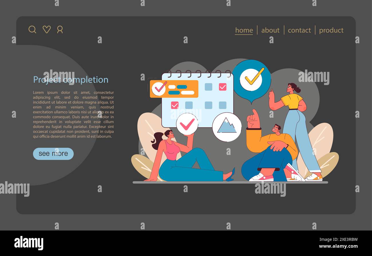 Project Completion in IT project management. Captures the moment of ...