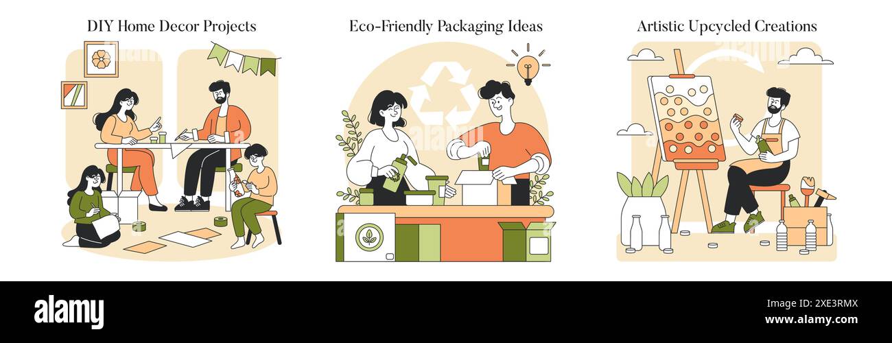 Repurposing materials Stock Vector Images - Alamy