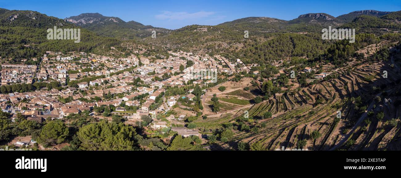 Aerial view typical small town hi-res stock photography and images - Alamy